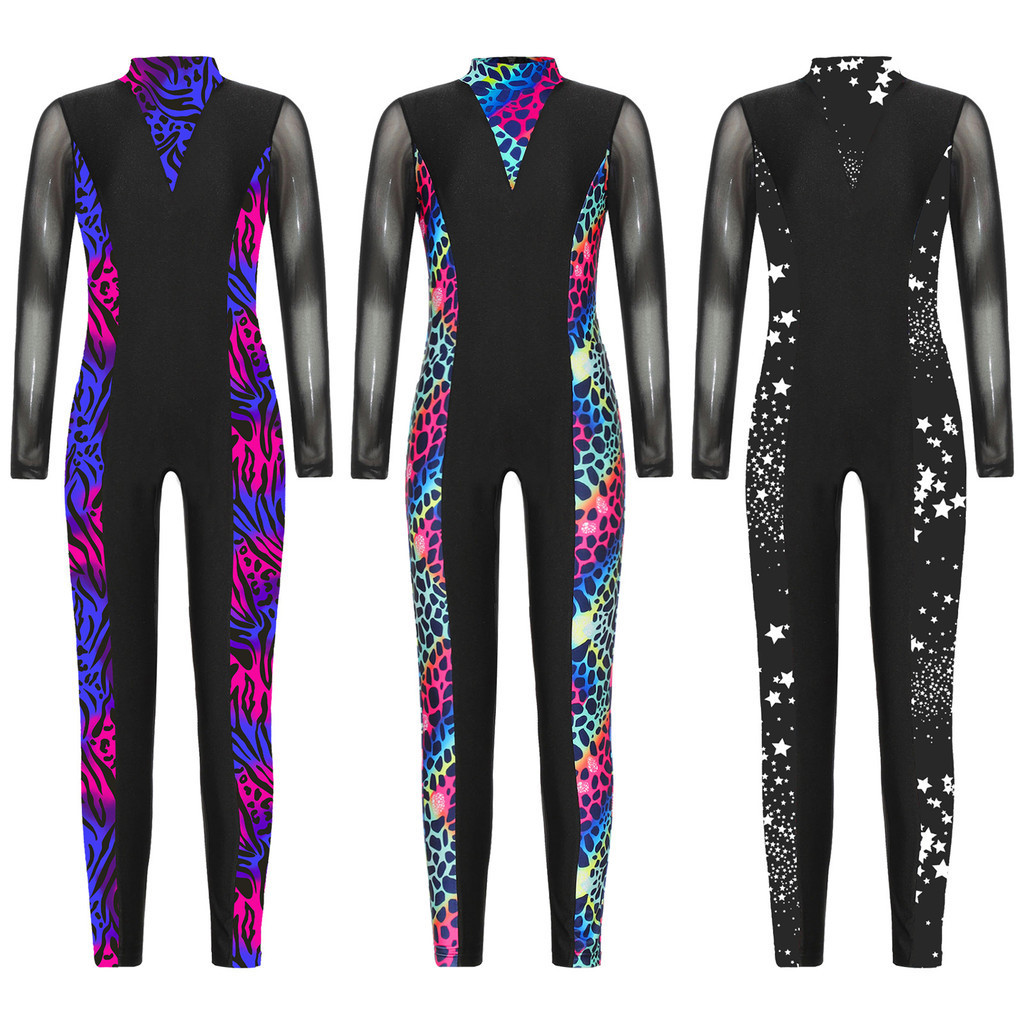 Rswnyirn Meninas & 039 ; Body De Dança De Ginástica De Uma Peça Unitard ...