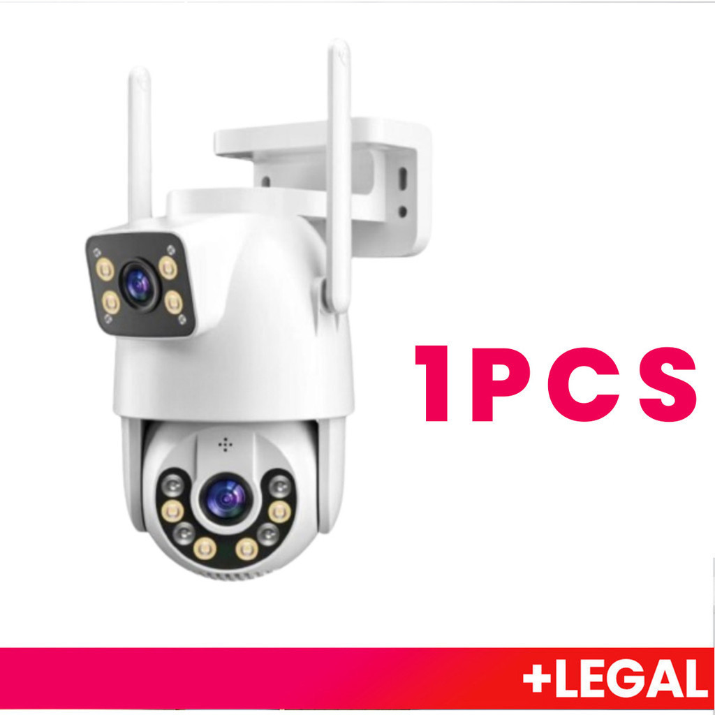 Câmera De Segurança Lente Dupla ICSEE IP66 Wi-Fi 360° Sensor Movimento ...