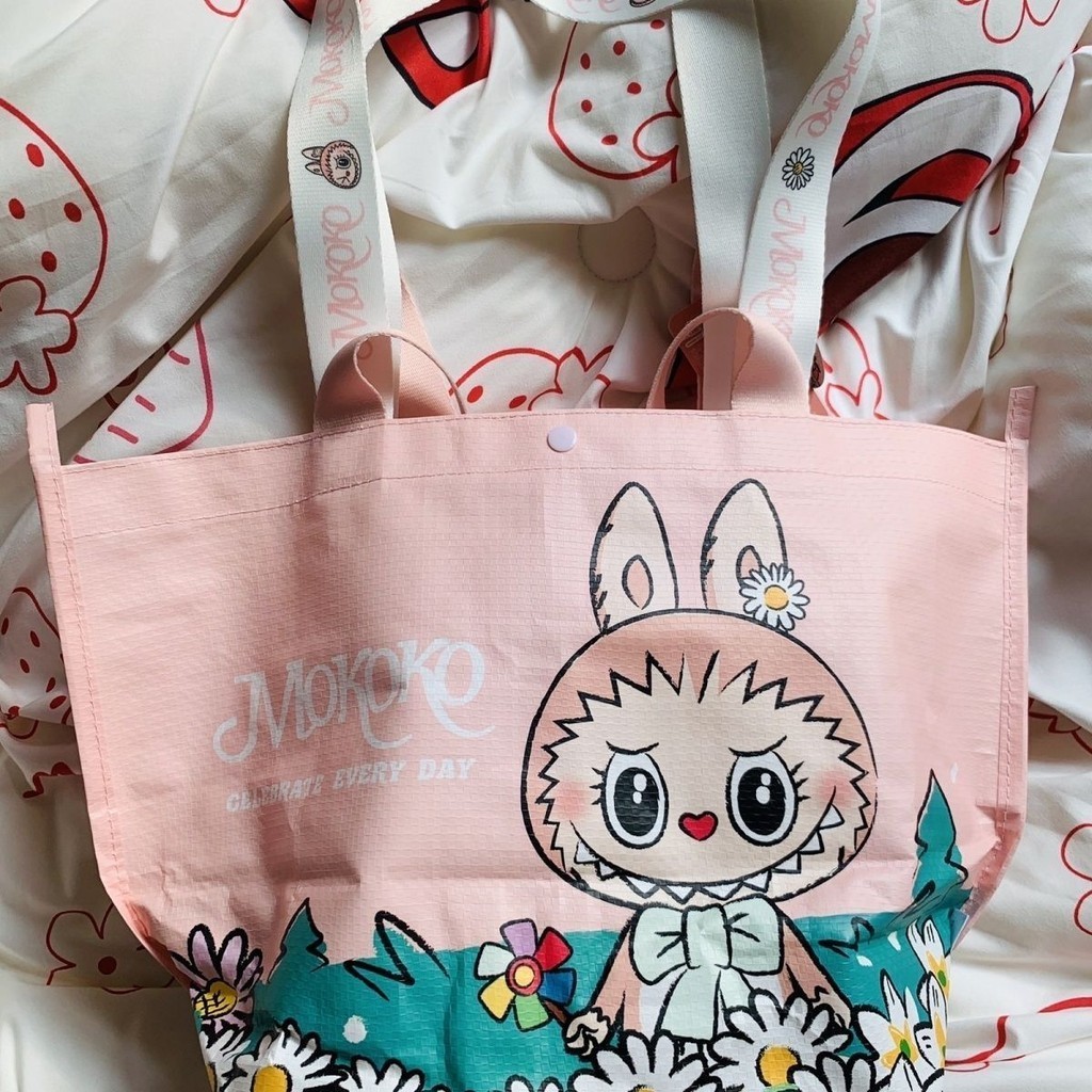 Labubu Bolsa Ecológica , Para Compras Meninas Bonitas , Cartoon Fresh ...