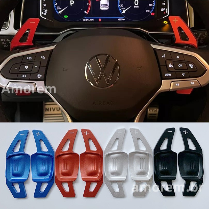 Acessório de Paddle de Volante Volkswagen para VW Polo Nivus Virtus ...