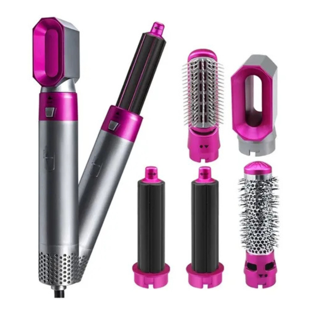 Escova Secador de Cabelo 5 em 1 Multifuncional | Shopee Brasil