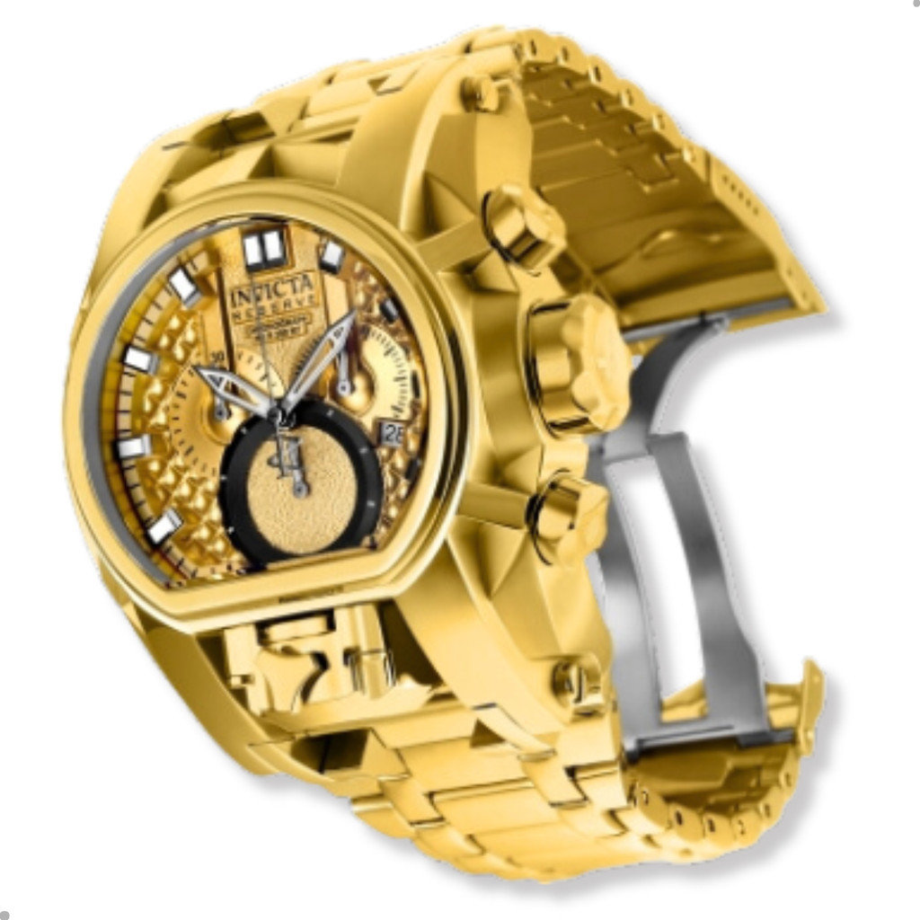 Relógio Masculino Invicta Grande Zeus Magnum Dourada aprova d'agua ...