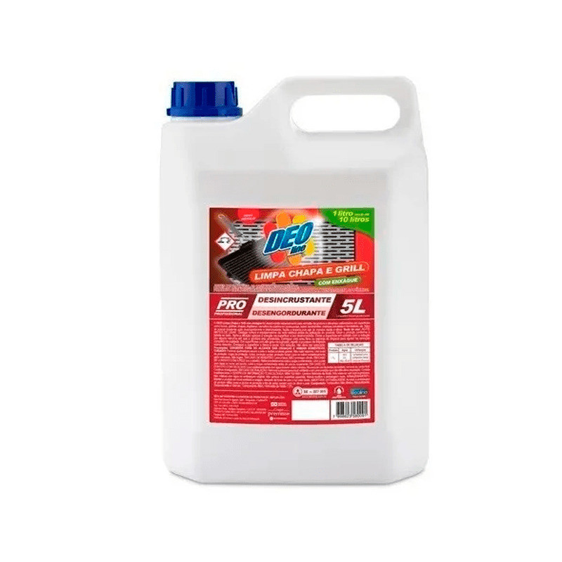 Desincrustante Profissional Limpa Chapa E Grill Concentrado 5L | Shopee Brasil