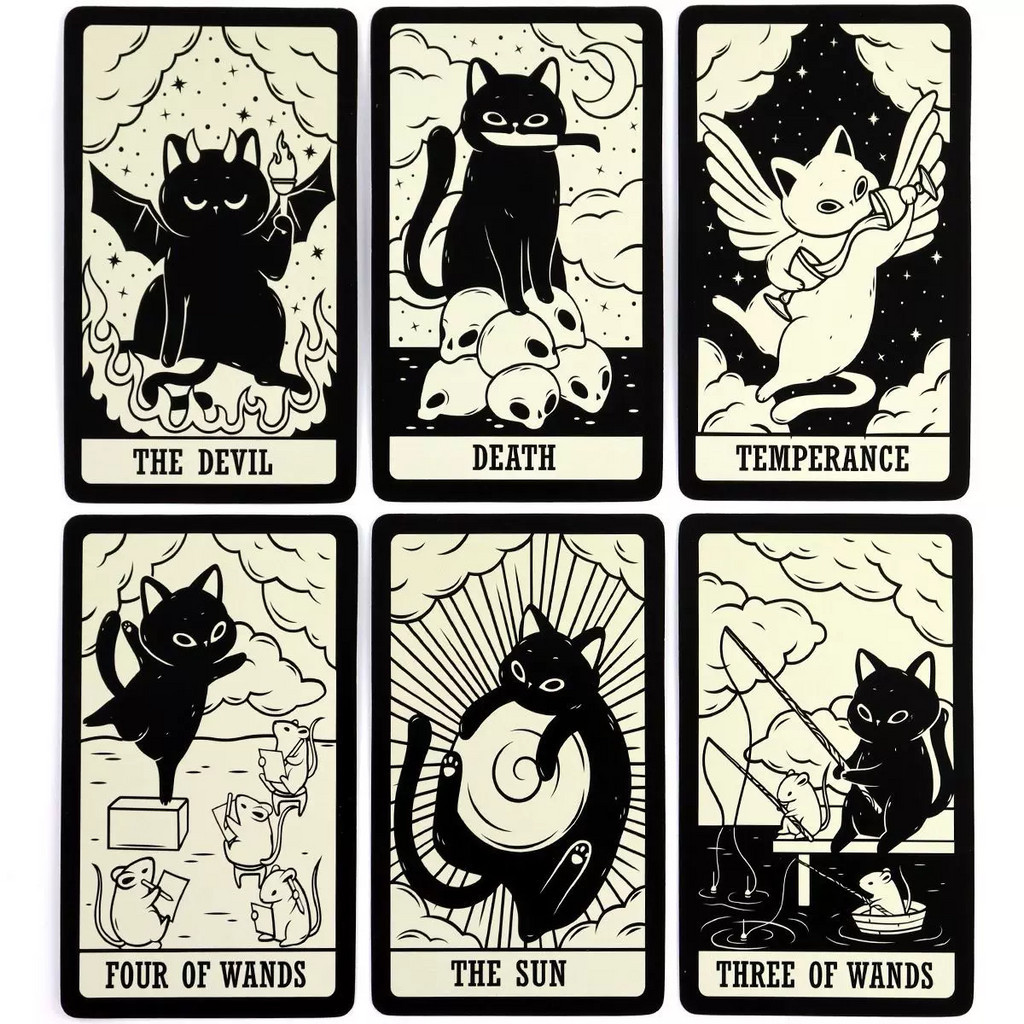 Kitten Tarot Deck 78 Cute Tarot Cards for Beginners Rider-waite Tarot ...