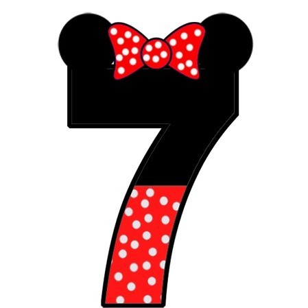 Display de mesa - Tema Minnie Vermelha número 7 | Shopee Brasil