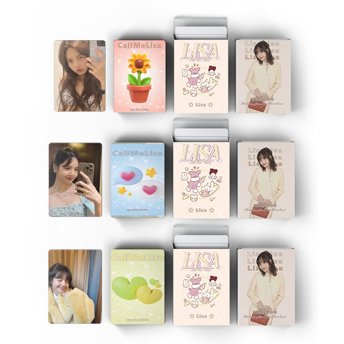 50-119pcs/box BP Laser Holographic Lomo Cards Season's Greetings In ...