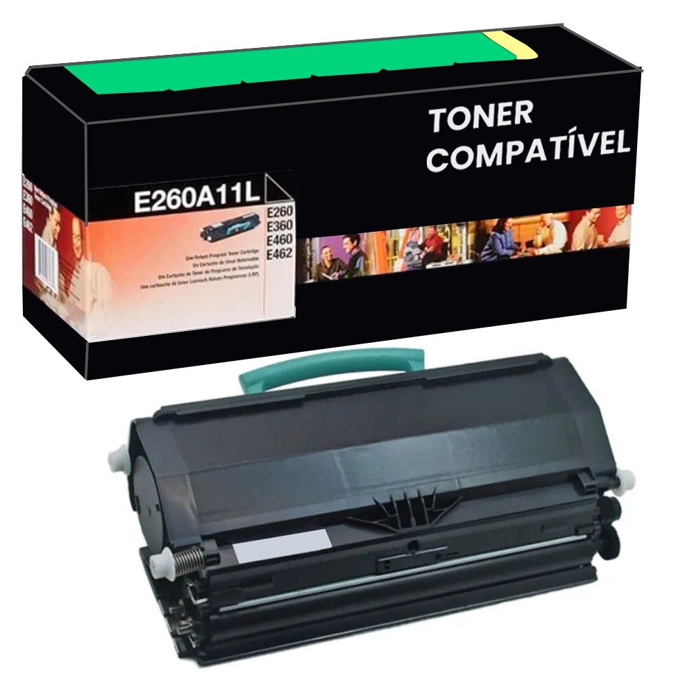 Toner E260 Compatível para impressora lexmark E260DN | Shopee Brasil