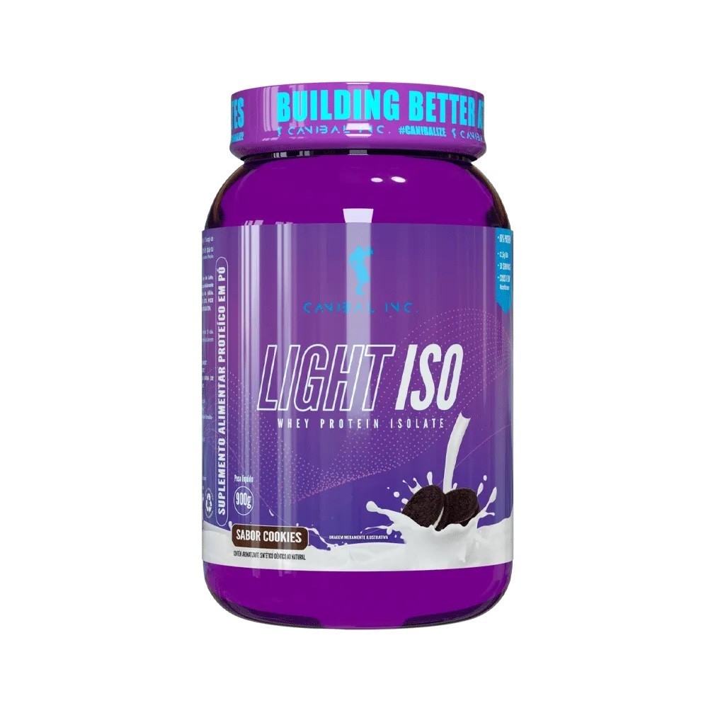 Light Iso Whey Protein Isolado Pote 900g - Canibal Inc | Shopee Brasil
