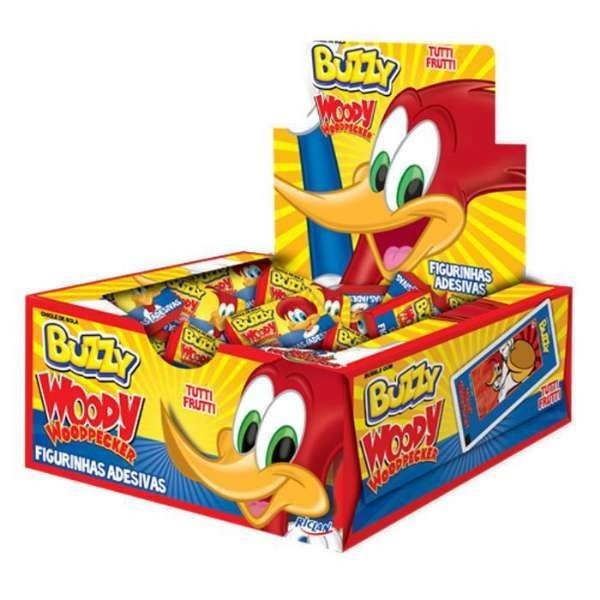 CHICLE BUZZY PICA PAU TUTTI FRUTTI C/ 100 UN. | Shopee Brasil