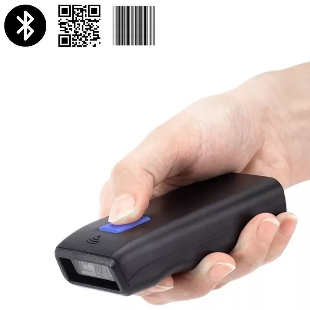 Leitor Código Barras Qr Code 2 Em 1 Bluetooth Portátil Cabo e Conector ...