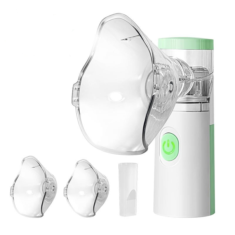 Mini Nebulizador De Malha Ultrassônica Portátil Com 2 Máscaras Para ...
