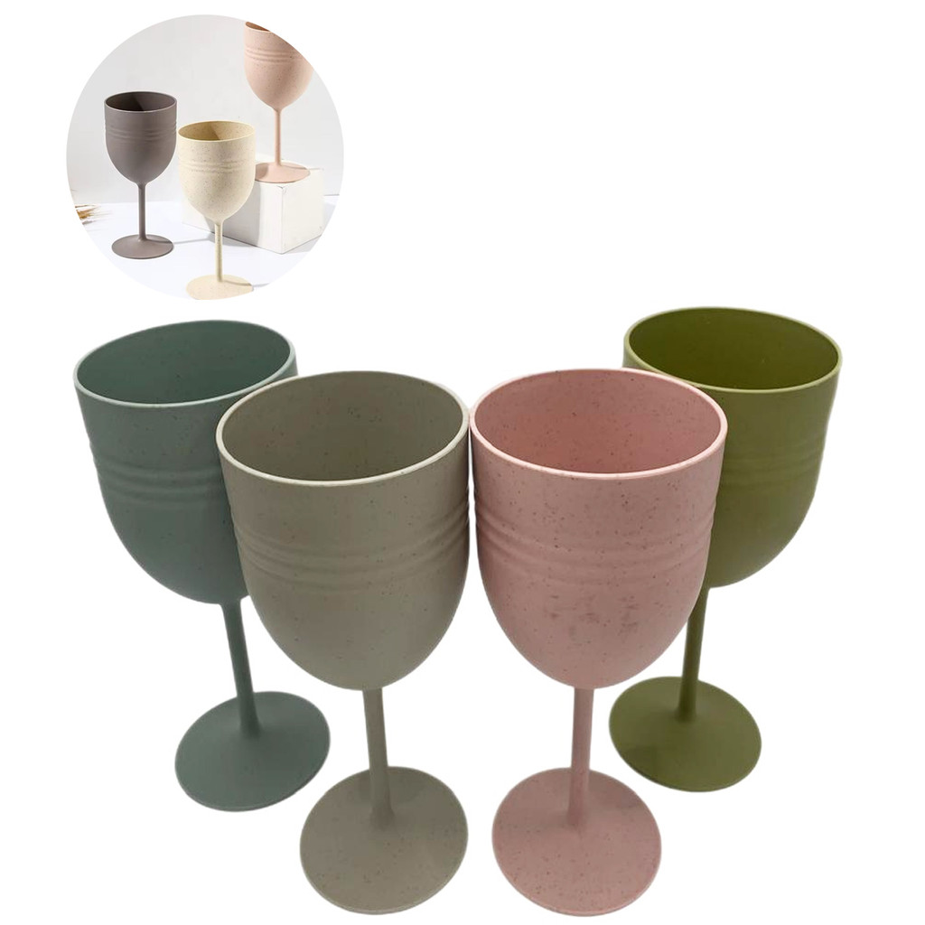 Kit 6Pçs Taça De Bambu E Pp Lines Orgânico Sustentável 330ml | Shopee ...