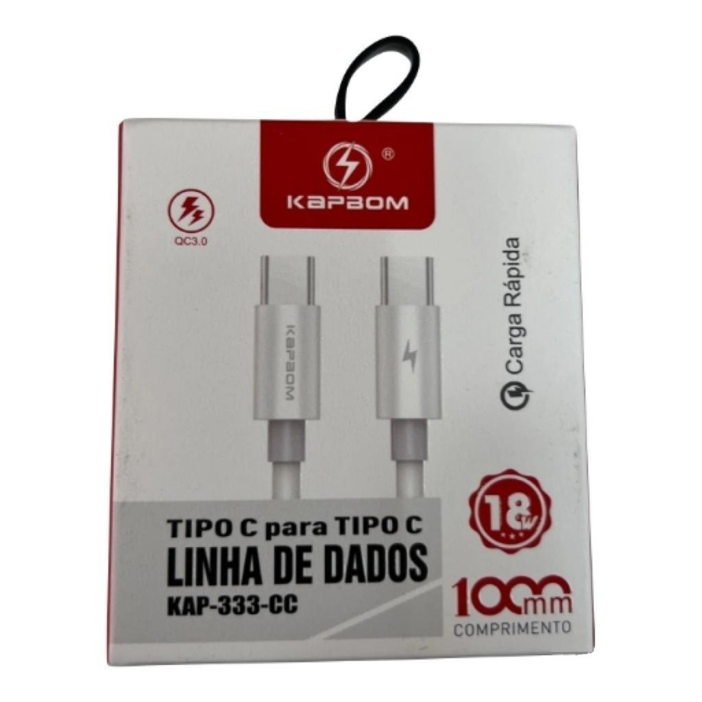 CABO USB TIPO C PARA TIPO C - Conectividade Rápida e Confiável para ...