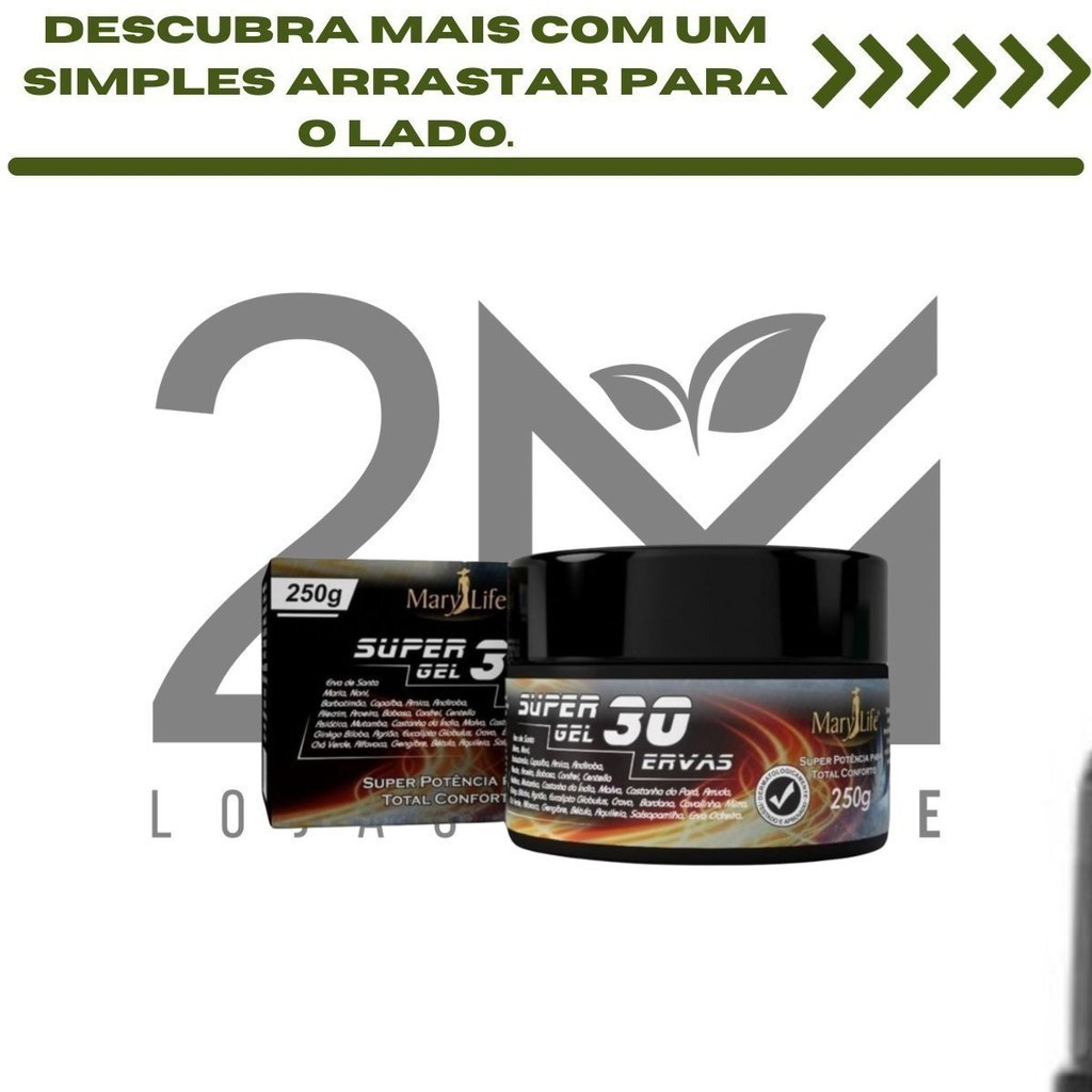12 Super Gel 30 Ervas Mary Life Pote 250g | Shopee Brasil