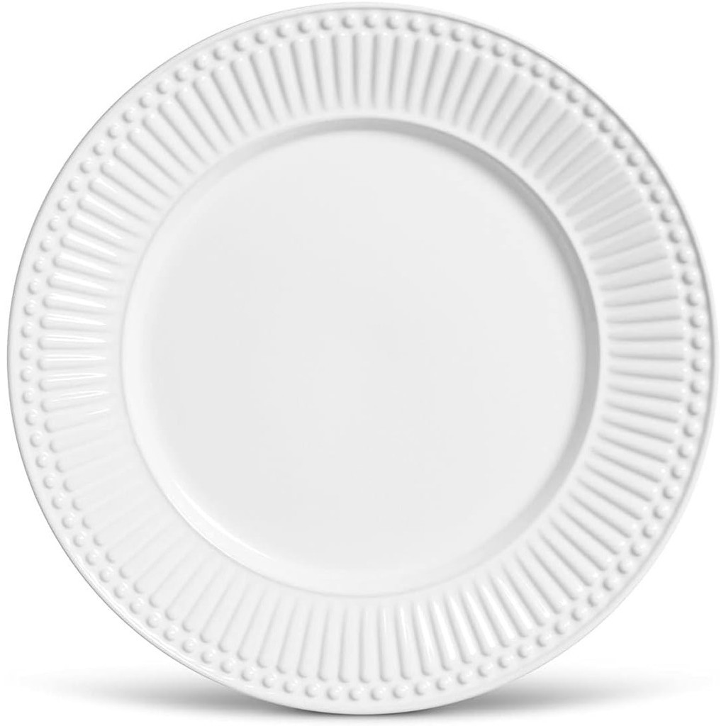 Conjunto Pratos Raso Porto Brasil Roma Branco - 1º Linha | Shopee Brasil