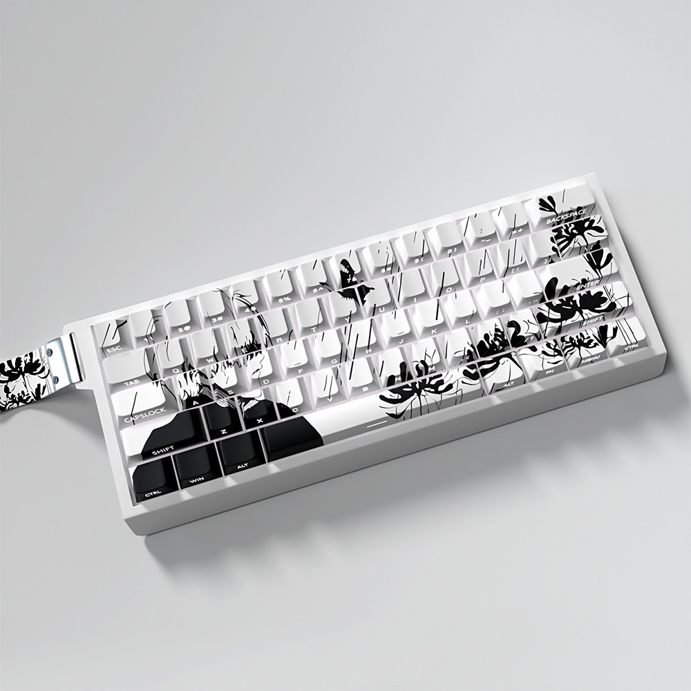 Jinmuyan Anime Keycap Cherry Profile Compatível com Teclado de Eixo ...