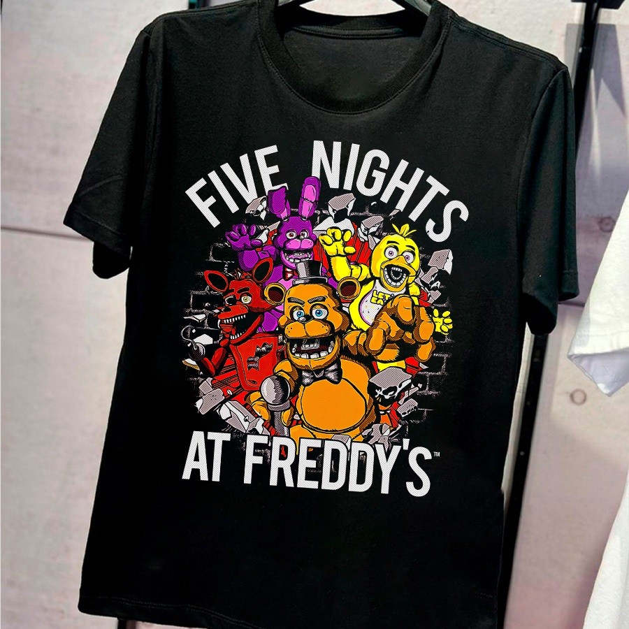 Camiseta do five nights at freddy's Unissex FNAF | Shopee Brasil
