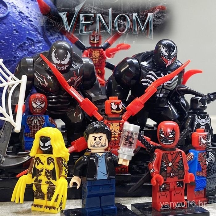 Homem Demônio Verde Venom Homem-Aranha Blocos de Brinquedos Marvel ...