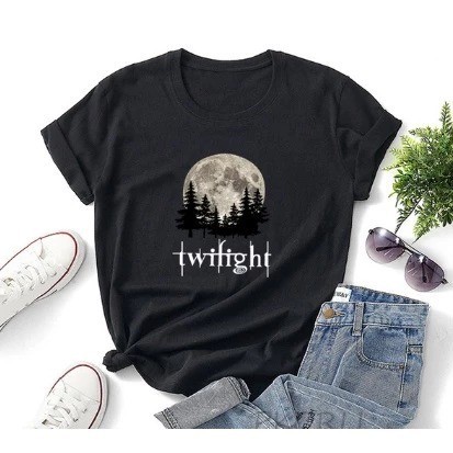 Camisa Camiseta Adulto Twilight Crepúsculo a Saga 100% Algodão 30.1 ...