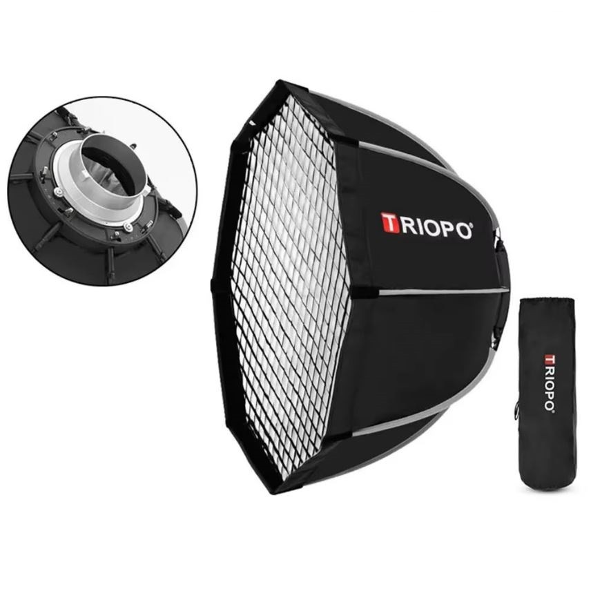 Octabox Triopo 55cm Bowens Com Difusor + Grid - K2-55 | Shopee Brasil