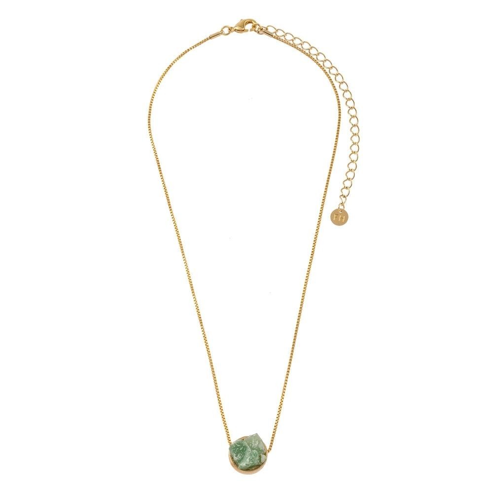 Colar Feminino Mini Round Quartzo Verde Calm | Shopee Brasil