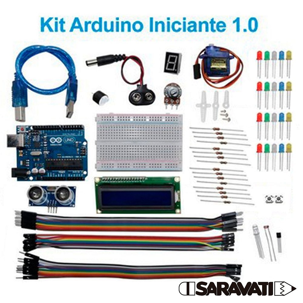Kit Arduino Iniciante 1.0 | Shopee Brasil
