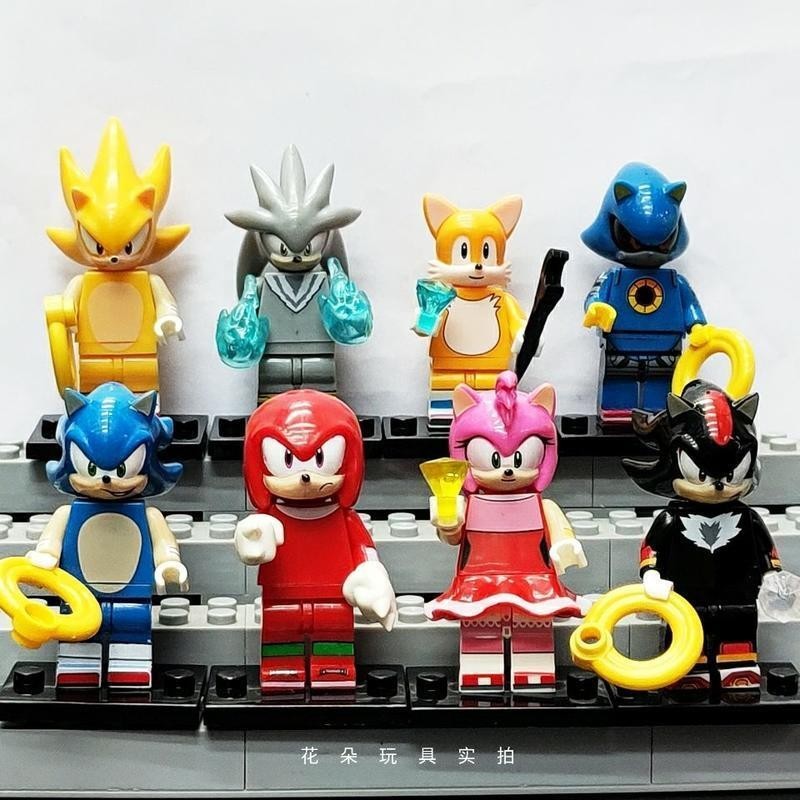 Xcompatível Com Lego Sonic Boy Amy Shadow Ruby Creek Puzzle Block ...