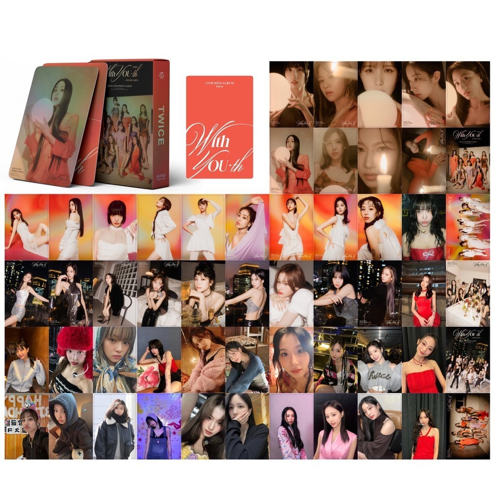 50-55pcs TWICE Photocards Laser Hologram Lomo Cards With You I GOT YOU MISAMO Nayeon Jeongyeon ...