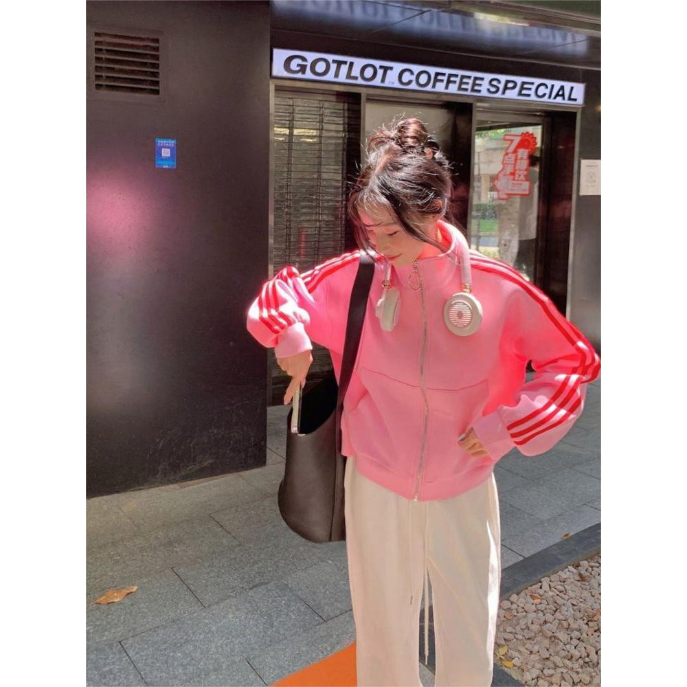 MISSSUMEY Camiseta Com Zíper Feminino Coreana De Manga Comprida ...