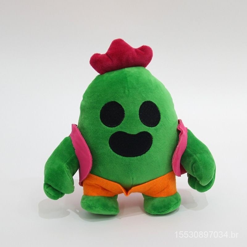 24-Delivery 20cm Game Brawl Stars Stuffed Cactus Spike PP Algodão ...