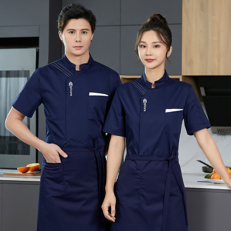 Chef roupas de trabalho das mulheres dos homens meia manga Catering ...
