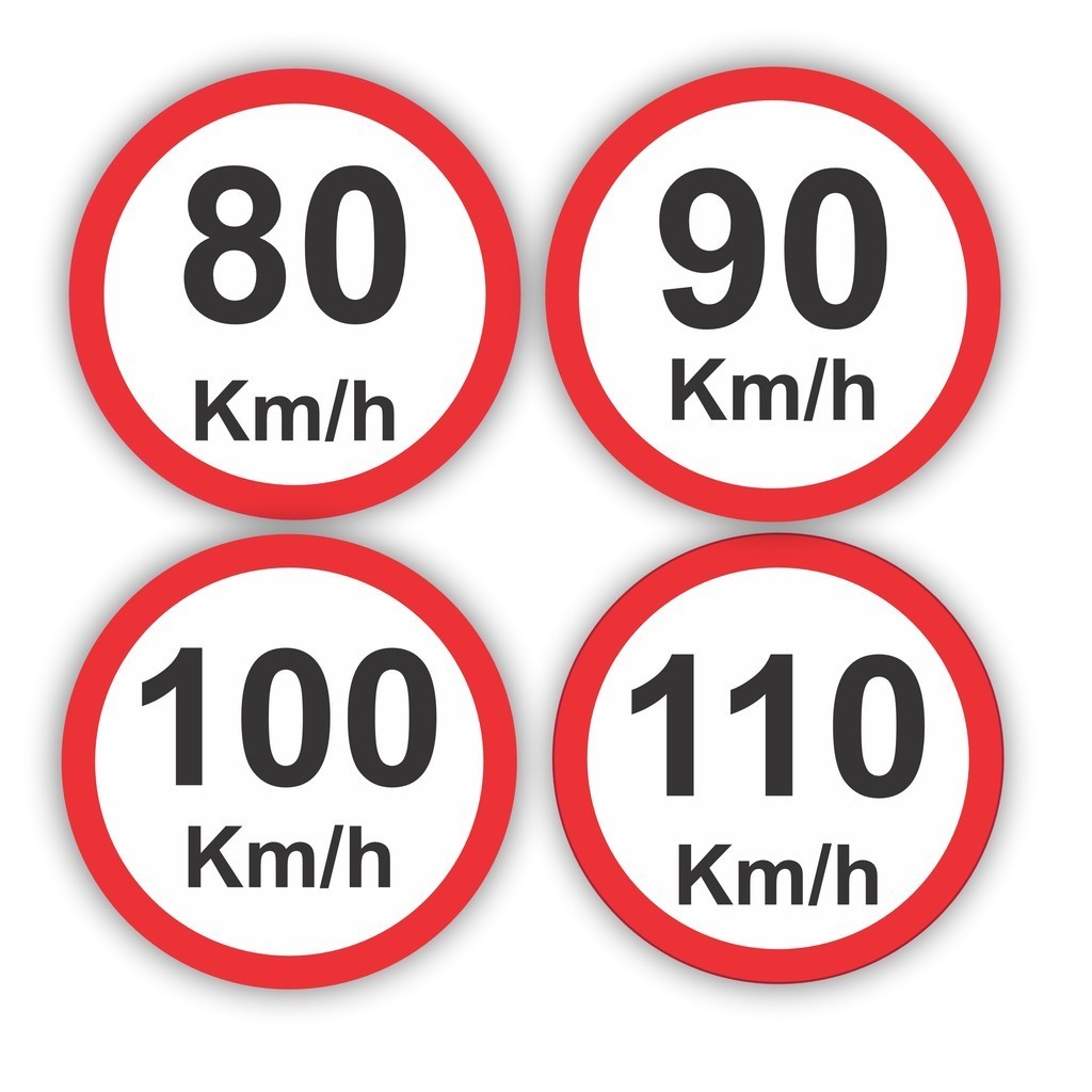 Adesivos Velocidade Controlada Veículos Caminhão 18x18cm Adesivo ...