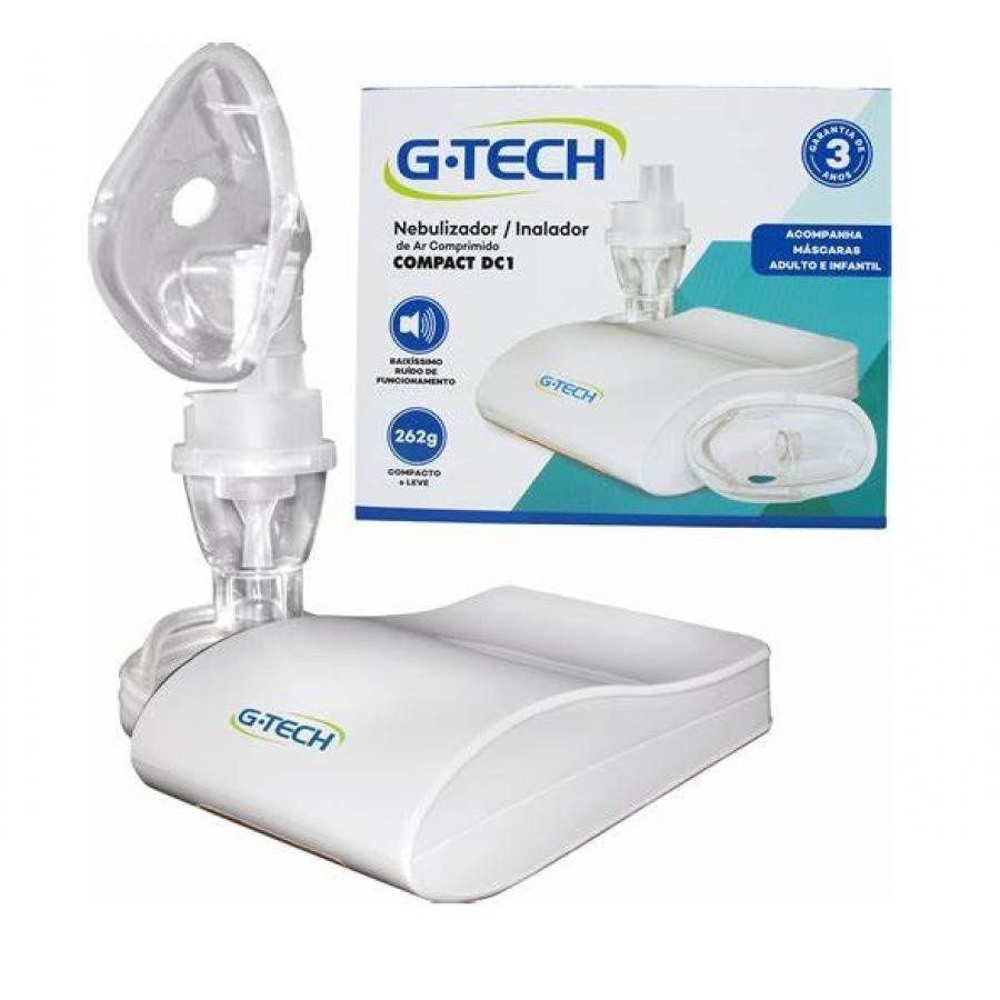 Inalador Nebulizador G-tech Compact Dc1 Branco 100v/240v | Shopee Brasil