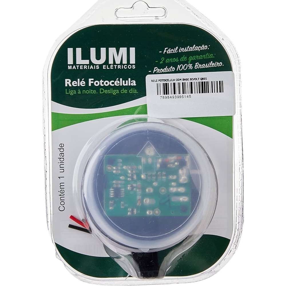 RELE FOTOCELULA C/ BASE BIVOLT QR51 ILUMI | Shopee Brasil