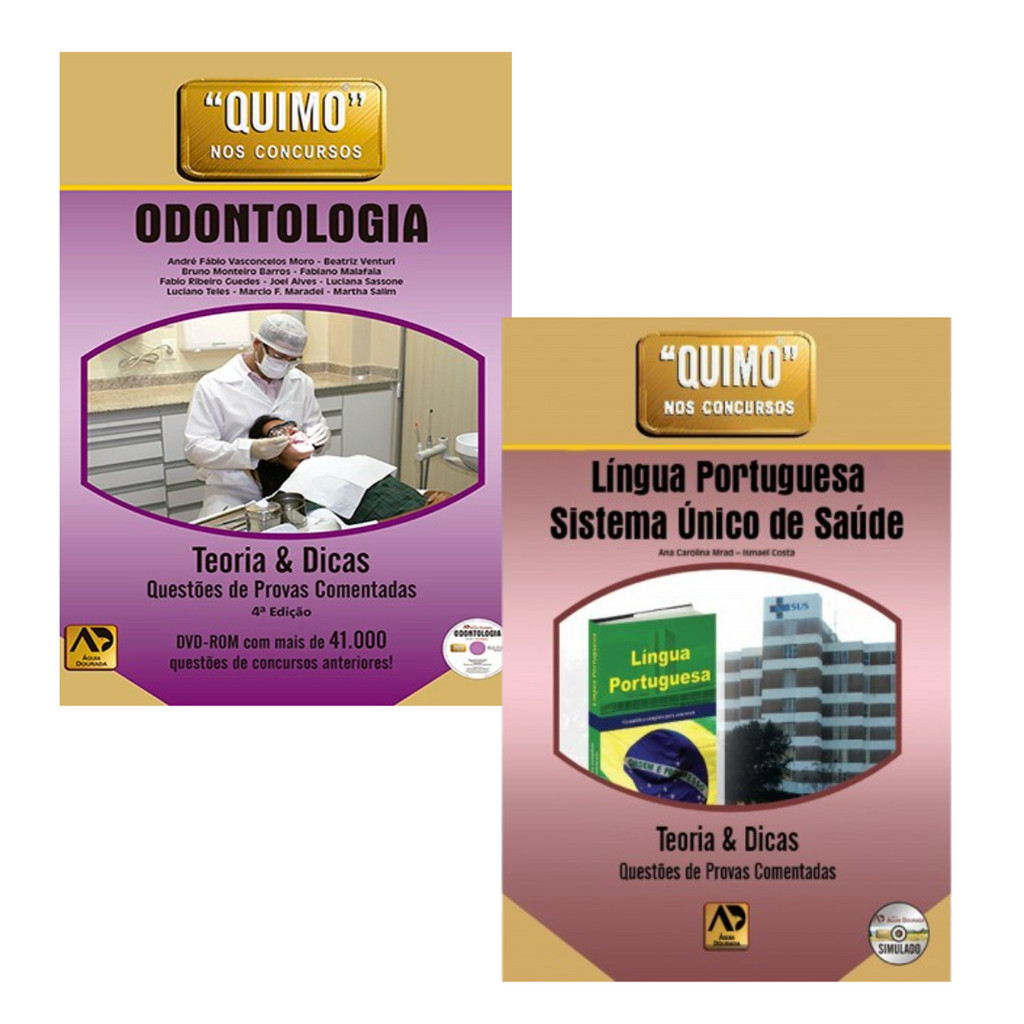 Kit Quimo Odontologia e Quimo Língua Portuguesa/SUS Teoria e Dicas com ...