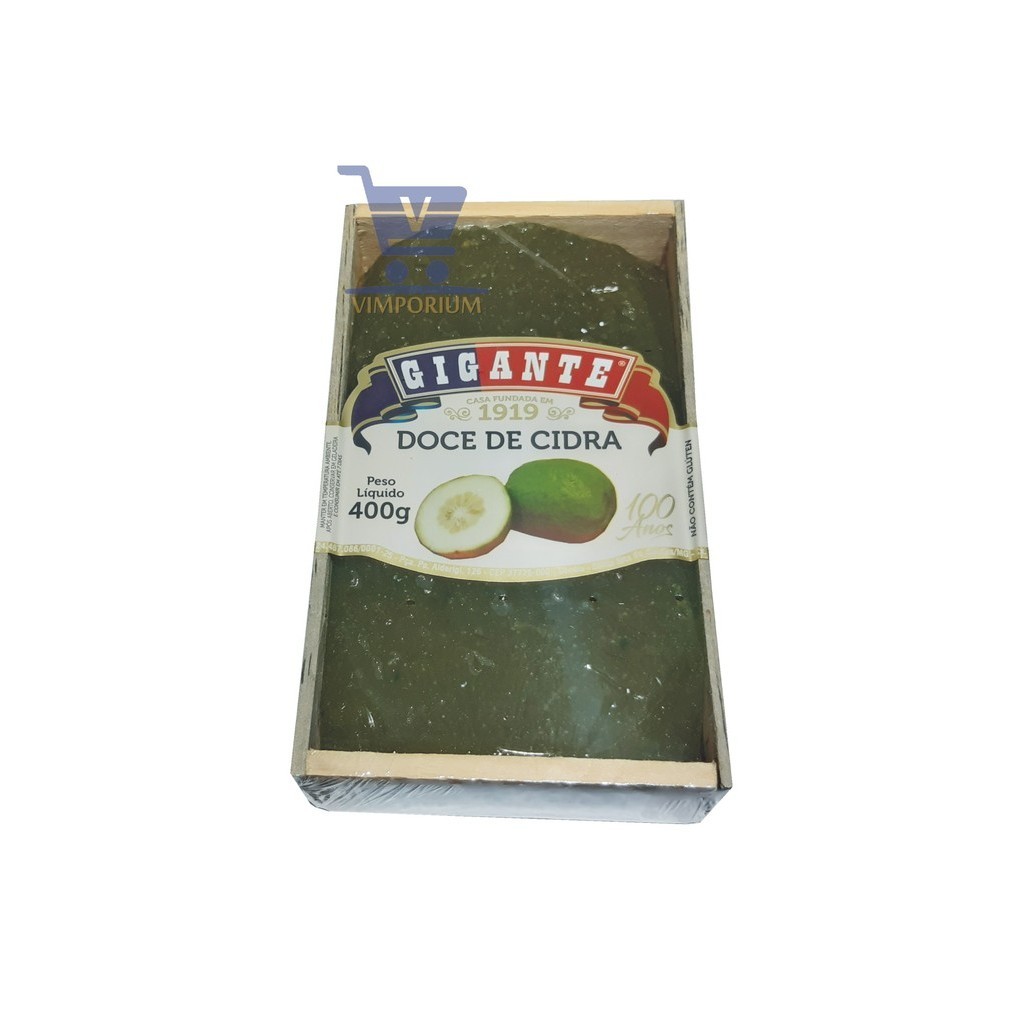 Doce De Cidra Em Barra na Caixa de Madeira 400g - Gigante | Shopee Brasil