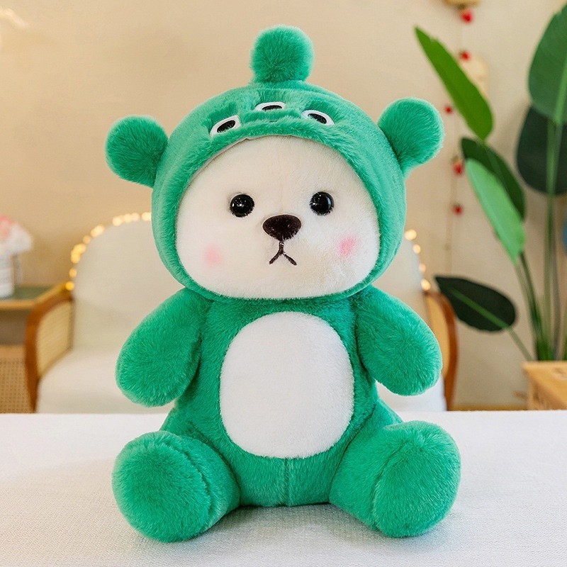 Lena Bear, Urso De Morango, Urso De Pelúcia com Capuz, Transformation ...