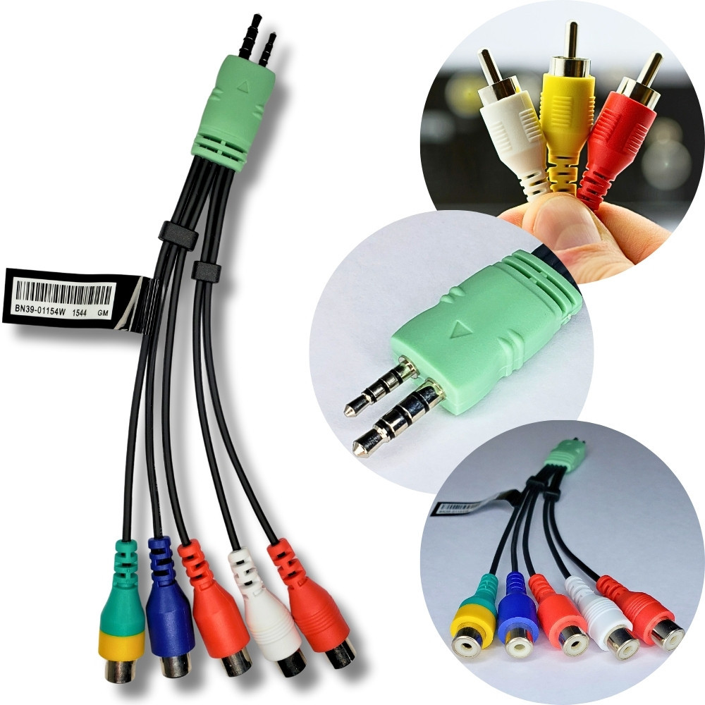 Cabo Componente Adaptador AV Smart TV LED Samsung D8000 | Shopee Brasil