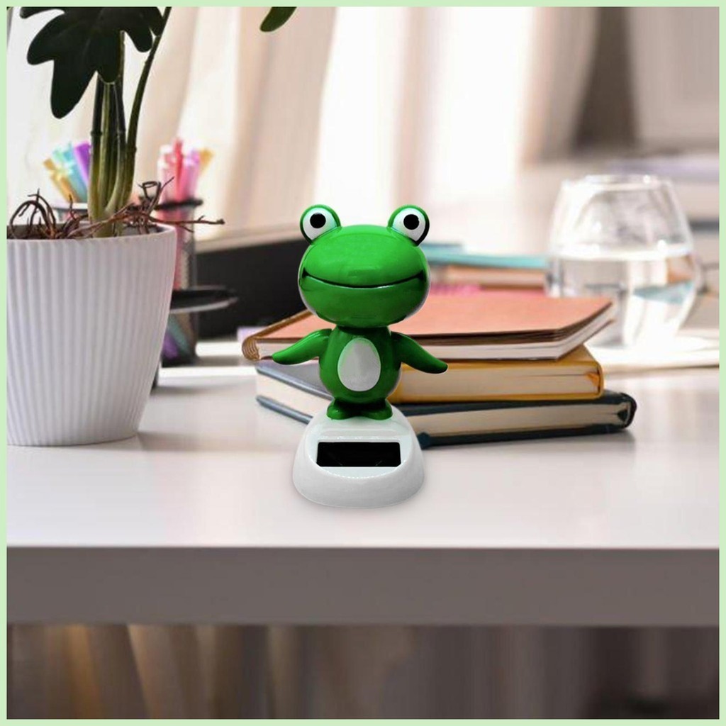 Painel De Controle De Brinquedos Com Solar Bobble Head Frog Powered ...