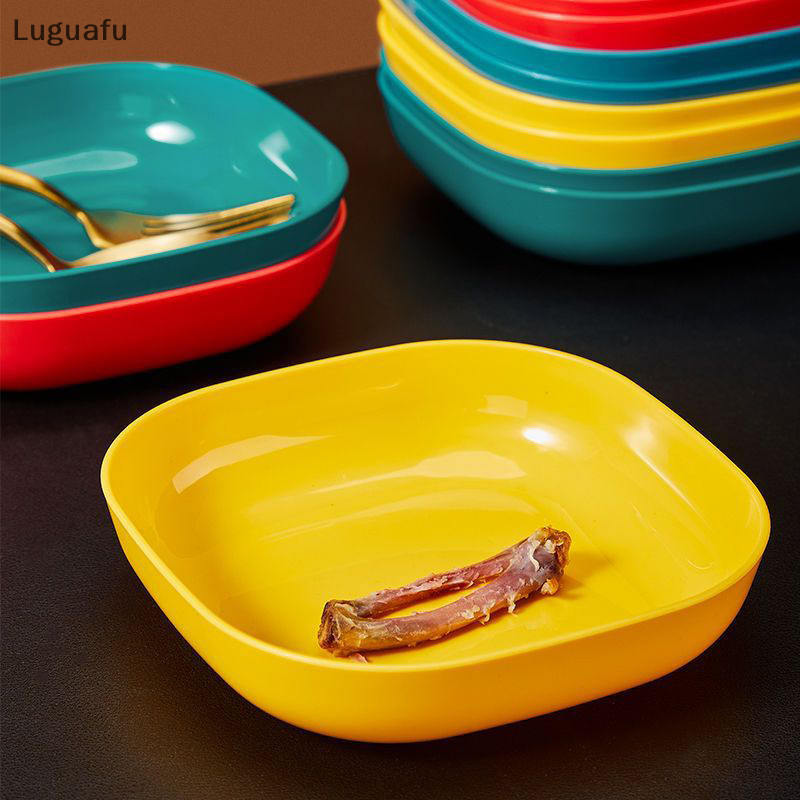 Luguafu Spit Bone Dish Home Snack Prato Pequeno Salgado Plástico Cake ...