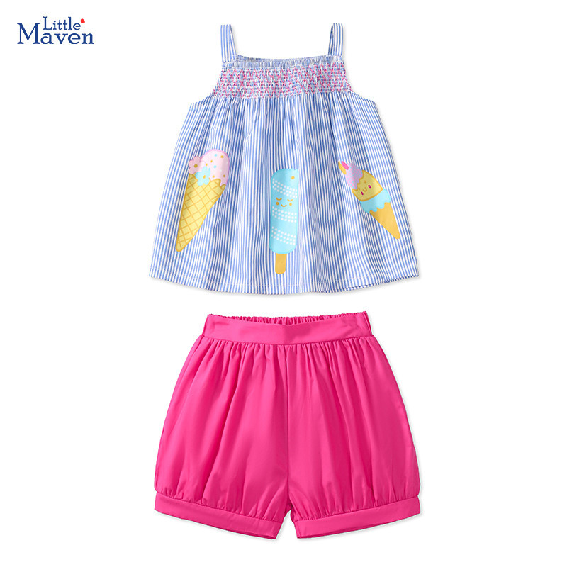 Conjunto De Roupas Infantis Little Maven Kids Clothes for Baby Girls ...