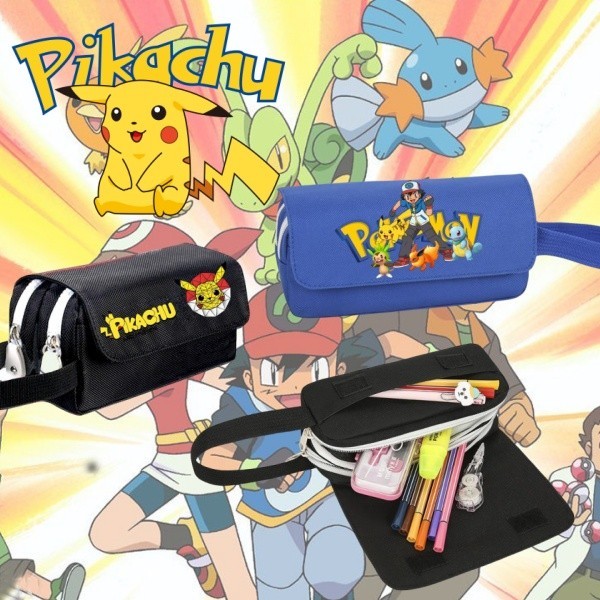 Estojo De Lápis Pokemon Pikachu Papelaria Para Crianças Estudantes De ...