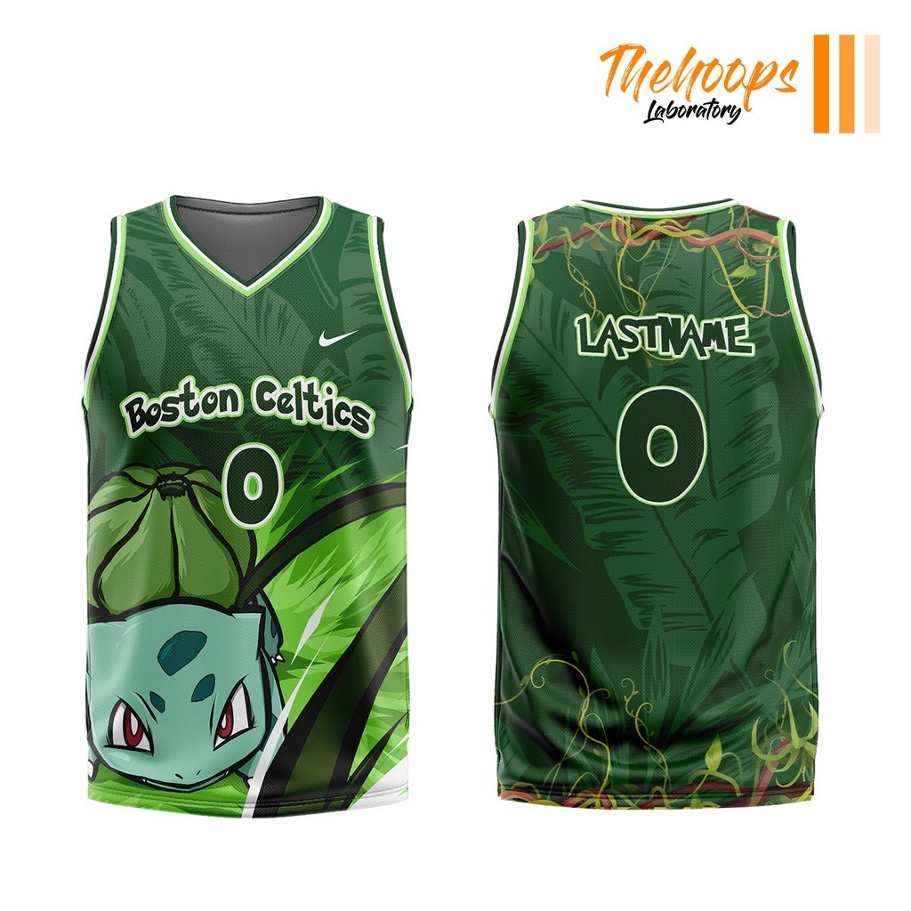 THL X NBA Pokémon Boston Celtics Basketball Concept Jersey Camisa De ...