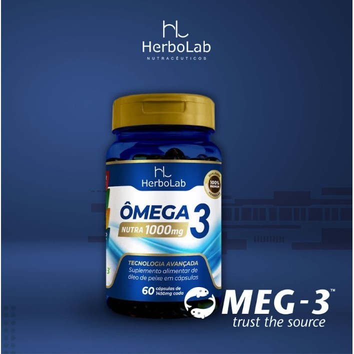 OMEGA 3 NUTRA - certificado pelo selo MEG-3®. | Shopee Brasil