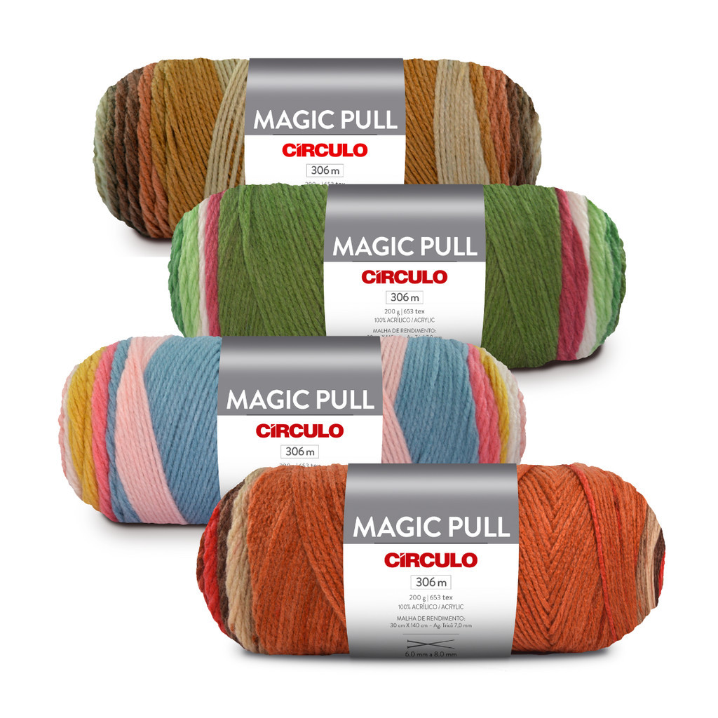 Fio Acrílico Magic Pull 200g - Circulo | Shopee Brasil