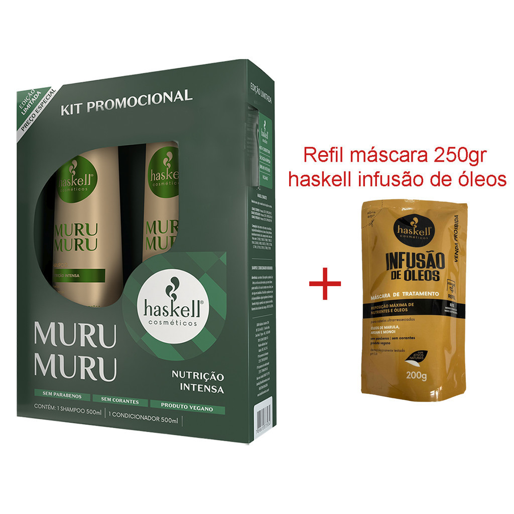 Haskell Murumuru Promopack 500ml | Shopee Brasil