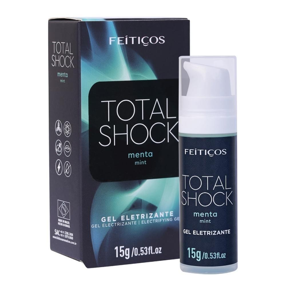 Gel Estimulante Beijável Menta Total Shock de 15g Feitiços | Shopee Brasil
