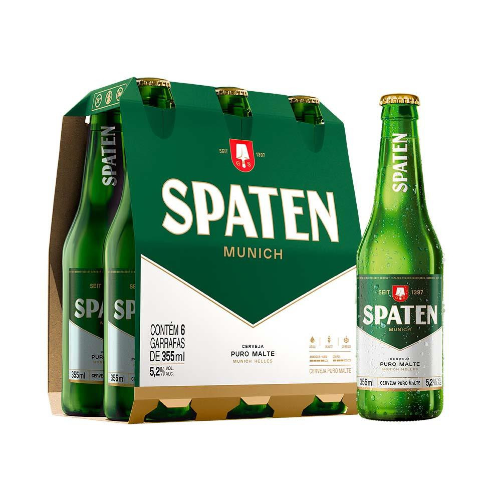 Kit Cerveja Spaten Long Neck 330ml Pack C/6 | Shopee Brasil