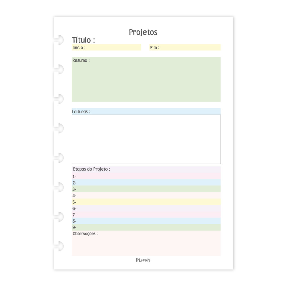 MIOLO REFIL PARA CADERNO DE DISCOS PROJETOS 90G 20 FOLHAS | Shopee Brasil
