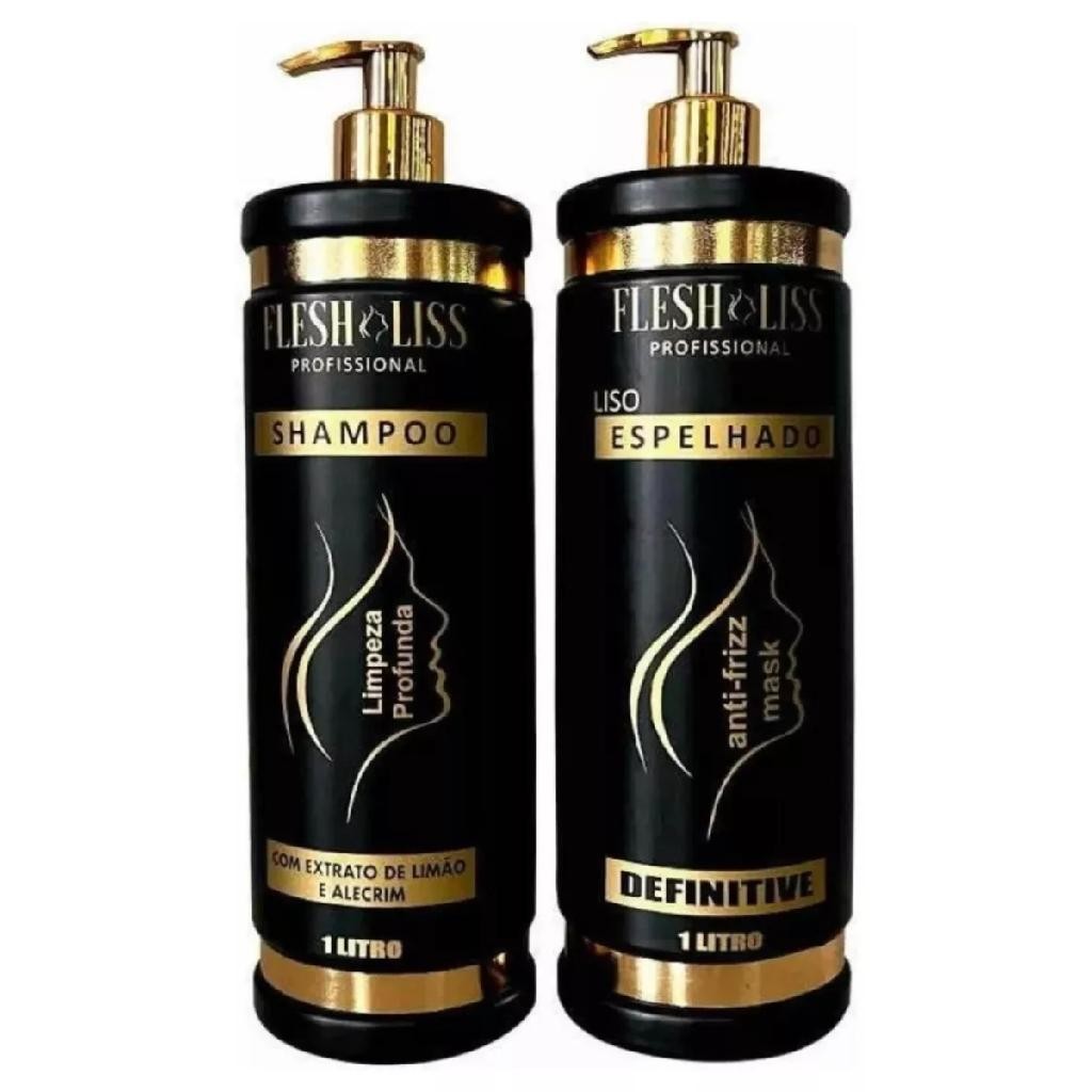 Kit Escova Definitiva Black Edition + Shampoo | Alisamento 100% ...